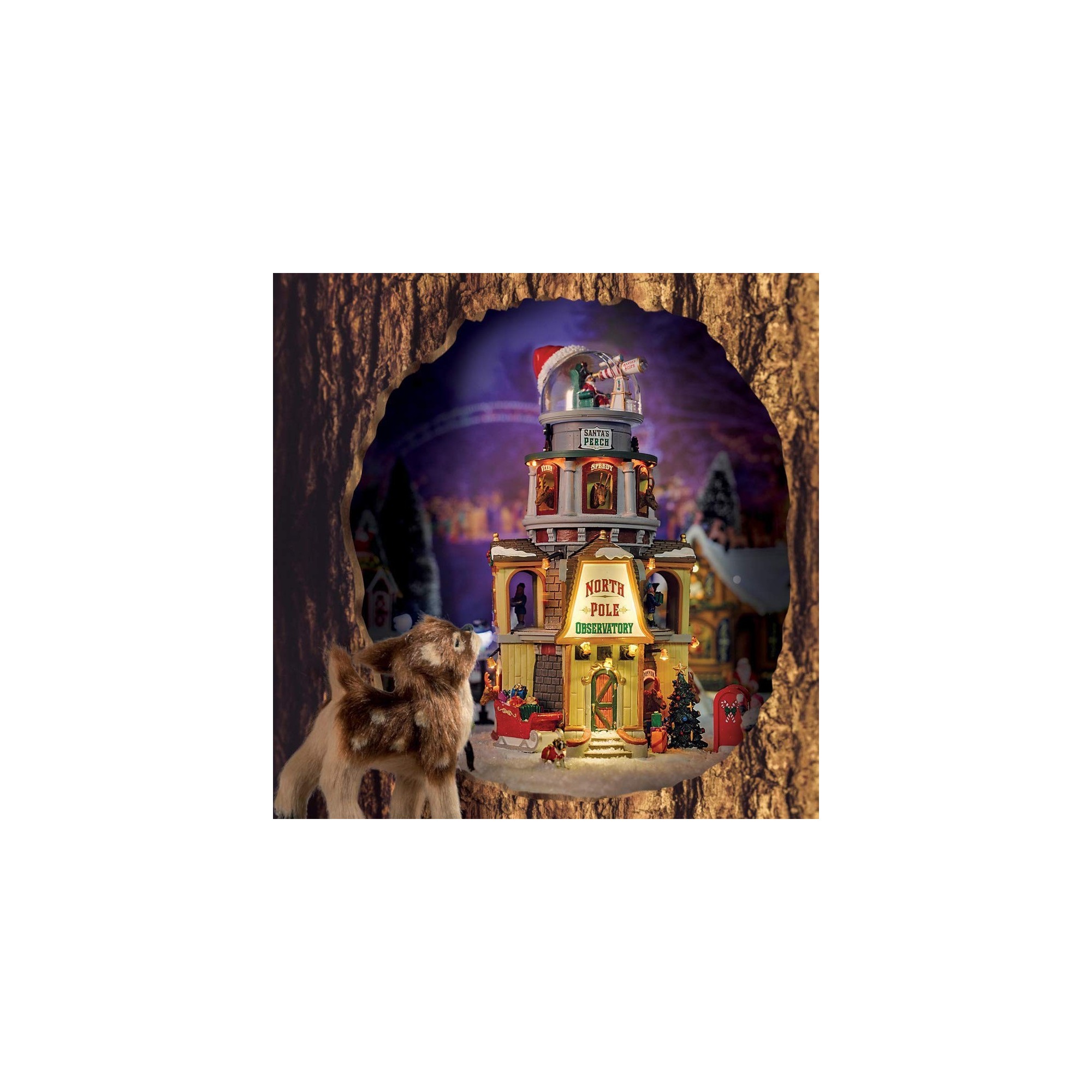 Lemax nord north pole observatory 65132 villaggio di natale